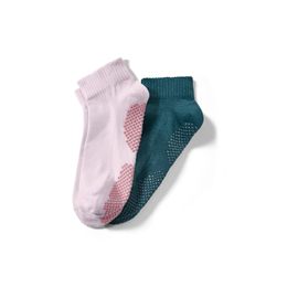 Tchibo - 2 Paar Yogasocken - Damen - Gr. 39-42 - smaragdgr&uuml;n