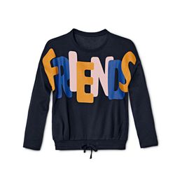Tchibo - Sweatshirt - M&auml;dchen - Gr. 170/176 - dunkelblau/print