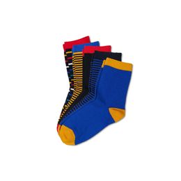 Tchibo - 5 Paar Socken - Baby - Gr. 23-26 - dunkelblau/gestreift