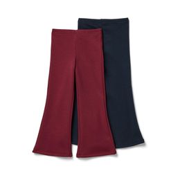 Tchibo - 2 Flared Kinder-Thermoleggings mit angerauter Innenseite - M&auml;dchen - Gr. 98/104 - dunkelblau