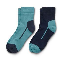 Tchibo - 2 Paar kurze Sportsocken - Unisex - Gr. 39-42 - t&uuml;rkis