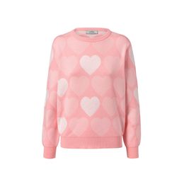 Tchibo - Pullover mit Herzmuster - Damen - Gr. XS - wei&szlig;