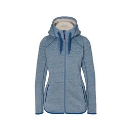 Tchibo - Kapuzen-Strickfleecejacke - Damen - Gr. M - hellblau
