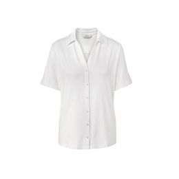 Tchibo - Blusenshirt mit Knopfleiste - Damen - Gr. M - wei&szlig;