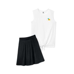 Tchibo - Shirt und Rock - M&auml;dchen - Gr. 146/152 - hellblau