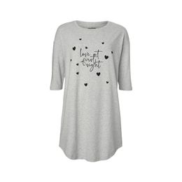 Tchibo - Bigshirt - Damen - Gr. XXL - hellgrau/print