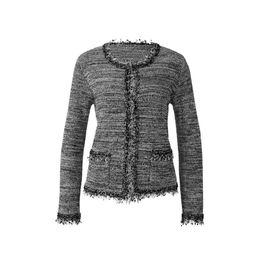 Tchibo - Strickblazer mit Fransen - Damen - Gr. XL - schwarz