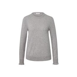 Tchibo - Feinstrickpullover mit Cashmere - Damen - Gr. S - grau