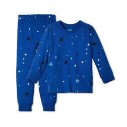 Tchibo - Pyjama - Gr. 98/104 - blau/print