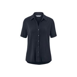 Tchibo - Blusenshirt mit Knopfleiste - Damen - Gr. M - dunkelblau
