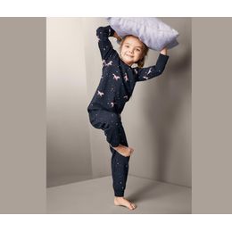 Tchibo - Pyjama - Gr. 98/104 - dunkelblau/print