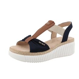 Tom Tailor Sandale - Damen - Gr. 38 - dunkelblau