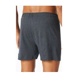 2 Schiesser Jersey-Boxer - Herren - Gr. S/4 - dunkelblau/gestreift