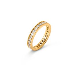 Tchibo - 585 Gold-Ring mit mind. 24 Brillanten - Gr. 18 - gold