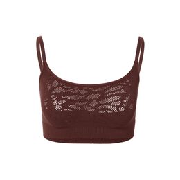 Tchibo - Seamless-Bustier in Spitzenoptik - Damen - Gr. M - braun