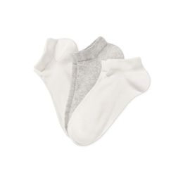 Tchibo - 3 Paar Sneakersocken aus Bio-Baumwolle - Kinder - Gr. 35-38 - wei&szlig;
