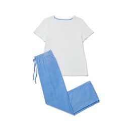 Tchibo - Pyjama-Set - Damen - Gr. XL - wei&szlig;