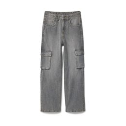 Tchibo - Kinder Wide Leg Jeans &ndash; Fit &raquo;Finn&laquo; - Kinder - Gr. 158 - hellgrau