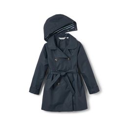 Tchibo - Kinder-Allwetter-Trenchcoat - M&auml;dchen - Gr. 122/128 - dunkelblau