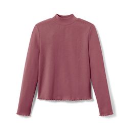 Tchibo - Kinder-Langarm-Rippshirt - M&auml;dchen - Gr. 170/176 - dunkelrosa