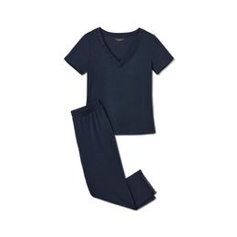 Tchibo - Pyjama - Damen - Gr. L - dunkelblau