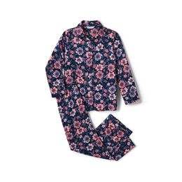 Tchibo - Web-Pyjama - Damen - Gr. 42 - dunkelblau