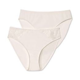 Tchibo - 2 Slips - Damen - Gr. M - creme