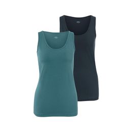 Tchibo - 2 Tops - Damen - Gr. XL - smaragdgr&uuml;n