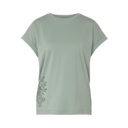 Tchibo - Outdoor-T-Shirt - Damen - Gr. S - mintgr&uuml;n/print