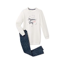 Tchibo - Leggings-Pyjama - Damen - Gr. M - wei&szlig;/print