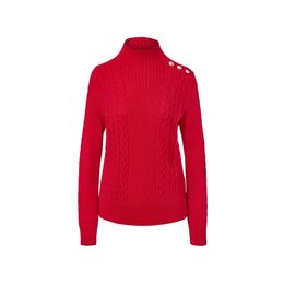Tchibo - Strickpullover mit Kn&ouml;pfen - Damen - Gr. S - rot
