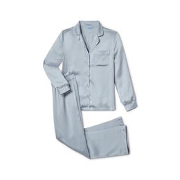 Tchibo - Satin-Pyjama - Damen - Gr. 38 - grau