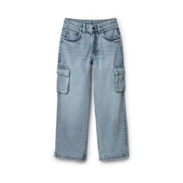 Tchibo - Kinder-Wide Leg Jeans ‒ Fit &raquo;Lena&laquo; - M&auml;dchen - Gr. 152 - dunkelblau