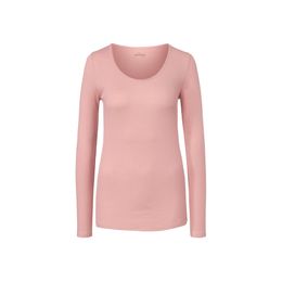 Tchibo - Langarmshirt aus Wolle-Seiden-Mix - Damen - Gr. M - apricot