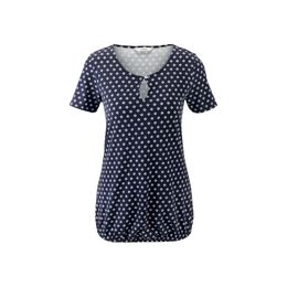 Tchibo - Blusenshirt - Damen - Gr. XXL - dunkelblau/print