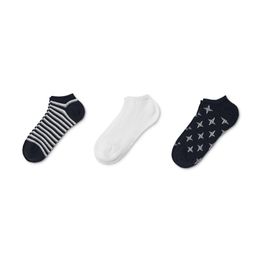 Tchibo - 3 Paar Sneakersocken - Damen - Gr. 39-42 - dunkelblau