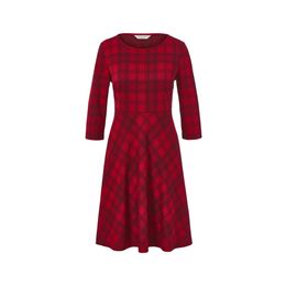 Tchibo - Kariertes Jacquard-Kleid - Damen - Gr. M - schwarz/kariert