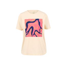Tchibo - T-Shirt mit Print - Damen - Gr. L - creme