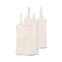 Tchibo - 2 Hemdchen - Damen - Gr. XXL - creme