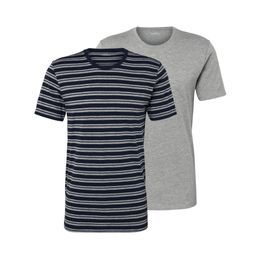 Tchibo - 2 T-Shirts - Herren - Gr. XL - hellgrau/gestreift