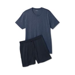 Tchibo - Shorty-Pyjama-Set - Herren - Gr. L - blau