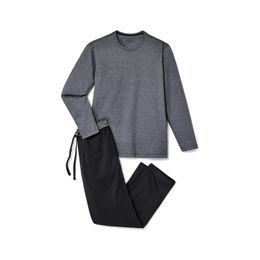 Tchibo - Pyjama - Herren - Gr. L - schwarz/gestreift