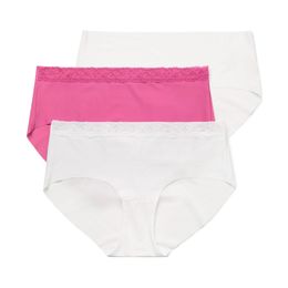 Tchibo - 3 Pantys &raquo;Magic Cut&laquo; - Damen - Gr. S - wei&szlig;