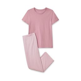 Tchibo - Pyjama-Set - Damen - Gr. L - rosa/print