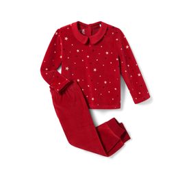 Tchibo - Kleinkind-Nicki-Pyjama - M&auml;dchen - Gr. 98/104 - rot