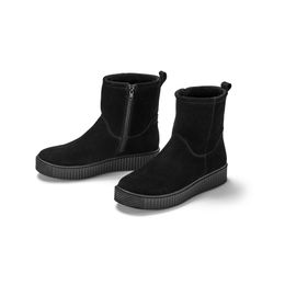Tchibo - Veloursleder-Boots - Damen - Gr. 40 - schwarz
