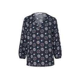 Tchibo - Bluse mit Print - Damen - Gr. 36 - dunkelblau
