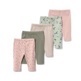 Tchibo - 5 Kinder-3/4-Leggings - Kinder - Gr. 110/116 - beige
