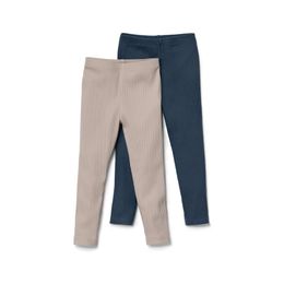 Tchibo - 2 Kinder-Rippleggings - Baby - Gr. 86/92 - blau