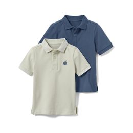 Tchibo - 2 Kleinkind-Poloshirts - Jungen - Gr. 122/128 - blau